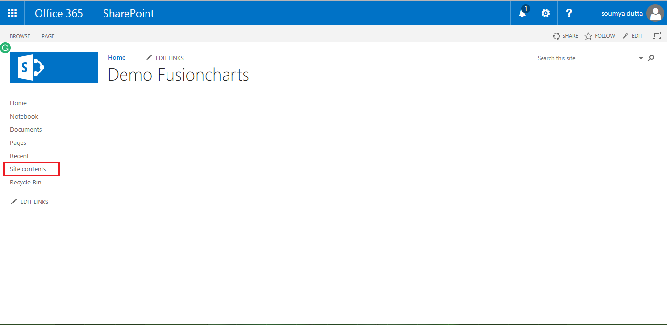 Integrating FusionCharts in SharePoint 2016