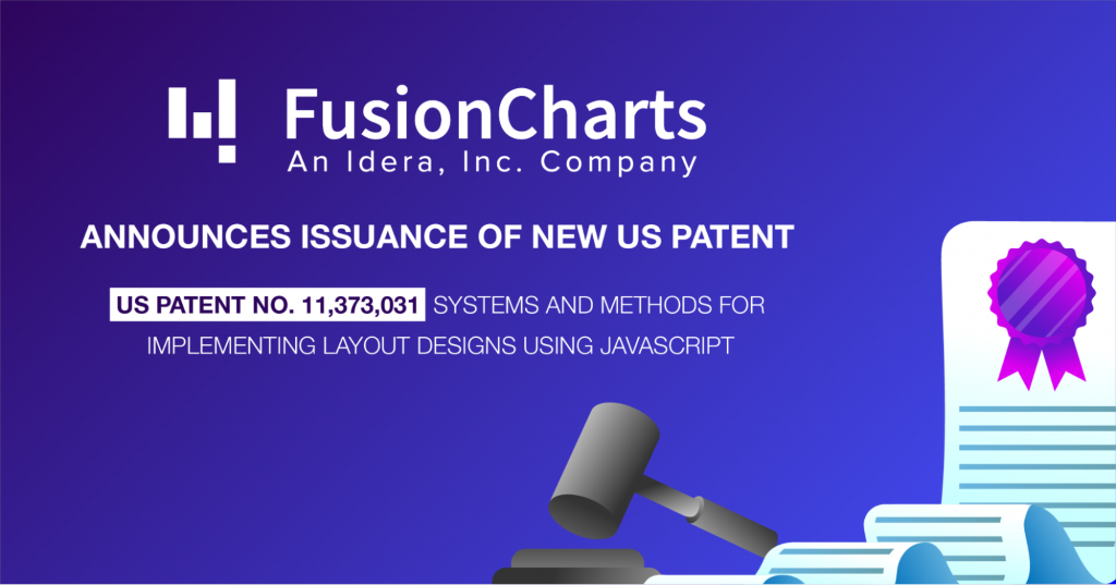 FUSIONCHARTS ANNOUNCES ISSUANCE OF NEW US PATENT